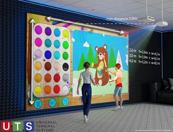 Paints & Brushes — Interactive Wall Coloring System | UTS | UTS